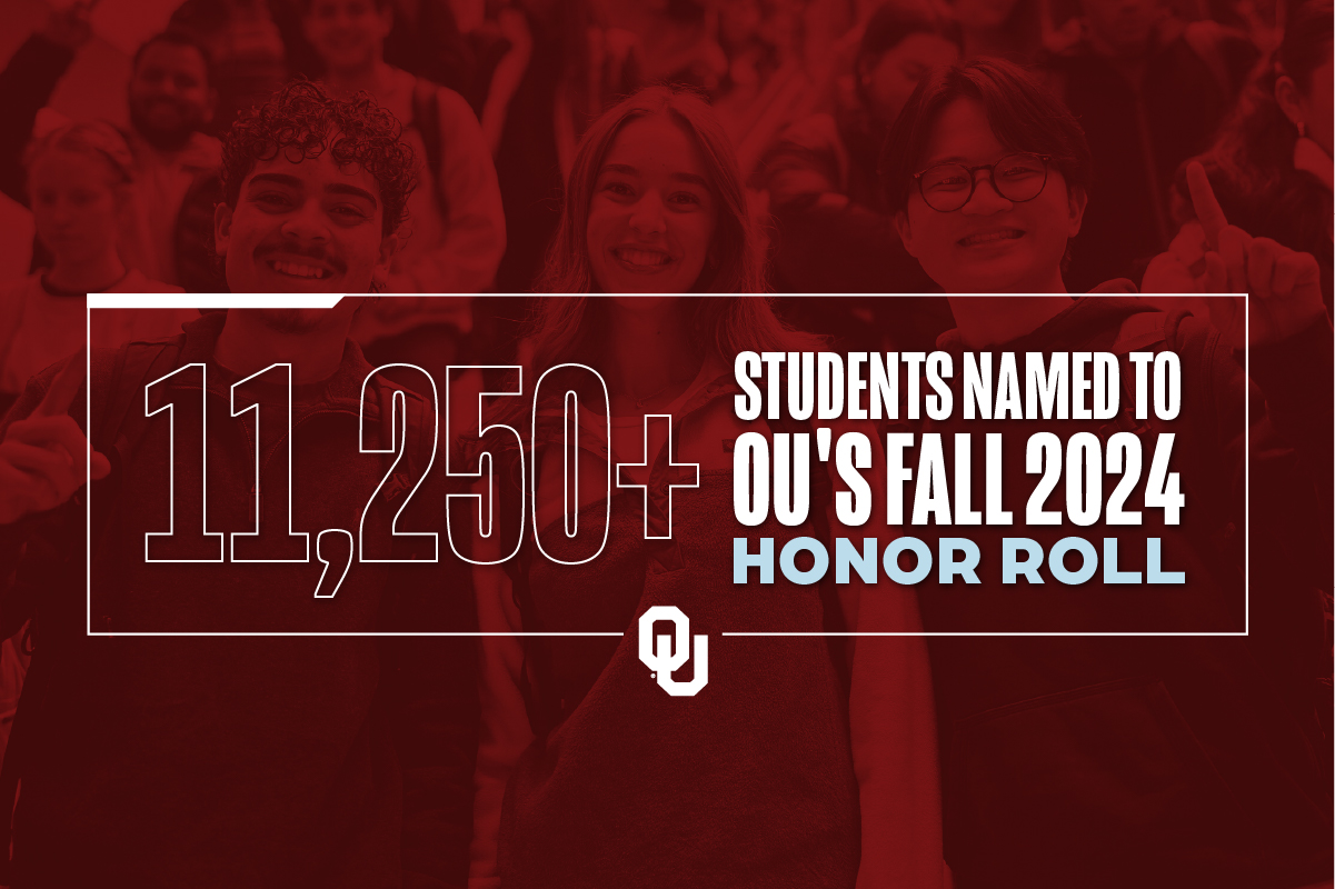 More Than 11,250 Students Named to OU’s Fall 2024 Honor Roll
